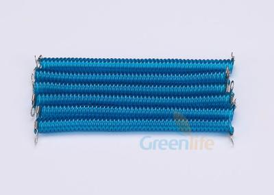 China PU Coated Retractable Safety Tool Lanyard 2.3mm Cord 120mm Coil Stainless Steel Wire Core for sale