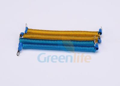 China Retractable Security Tether 1.2M Stainless Steel Coil Lanyard Custom Length for sale
