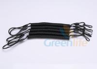 China Tactical Pistol Lanyard Elastic Spring Coil 1.4m for Duty Belt Handgun Retention for sale