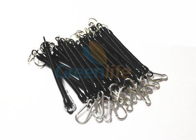 China Custom Stop Drop Tooling Fishing Pliers Lanyard 6.5 inch PU Coil with Aluminum Carabiner for sale