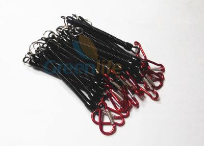 China 6.5 Inch Split Ring Fly Fishing Pliers Lanyard with D Shape Carabiner Holder 160mm for sale
