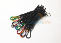 China Colored Aluminum Fishing Pliers Lanyard Carabiner Anti-Lost 160mm Coil 1m Extended for sale