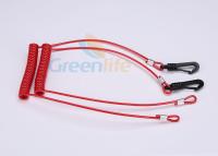 China Extendable Jet Ski Lanyard For Emergency , Jet Logic Lanyard Plastic Clip End for sale