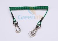 China PU Coated Coil Tool Lanyard 3mm Cord 1.2m Extended Dark Blue for Hand Tools for sale