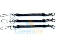 China Spring Custom Coiled Key Lanyard Leash With Lobster Claw /  Mobile Strap for sale