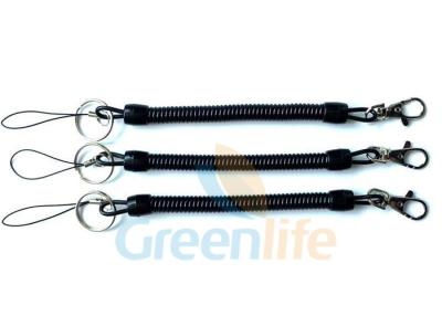 China Spring Custom Coiled Key Lanyard Leash With Lobster Claw /  Mobile Strap for sale