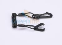 China 3mm Black Custom Jet Ski Safety Lanyard Polyurethane Cord OEM 80mm Coil for sale