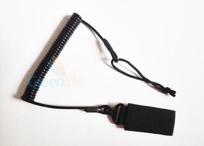 China 1.4M Tactical Pistol Lanyard Police Equipment Nylon Strap Cord Loop 4mm Coil for sale