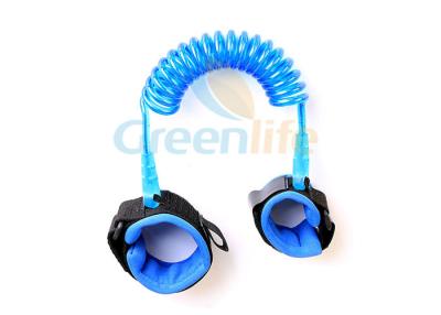China 1.5M Expanding Toddler Safety Harness Polyurethane Wristband Customized 5.5mm Cord for sale