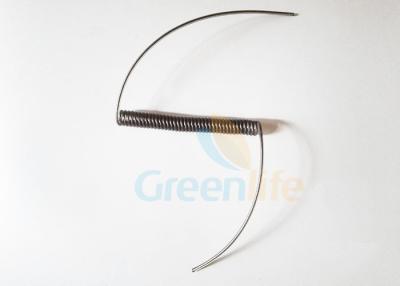 China Black Stretch Steel Wire Coiled Lanyard 12cm Coil 20cm Tail PU Material for sale
