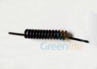 China 7MM Cord Black Custom Coiled Cable Heavy Duty For Quick Release Sup Leash for sale