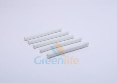 China Plastic Coil Spring Lanyard 2.5x10x120mm Swiveling Design White PU Bungee Cord for sale