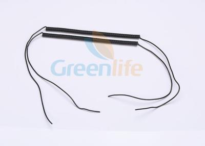 China Slim Anti Lost Fishing Rod Lanyard 1.2mm PU Coil Lanyard with Custom Tails for sale