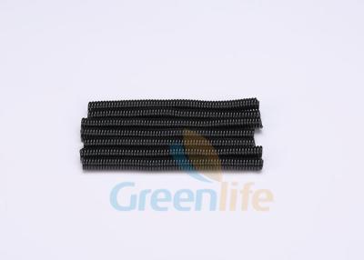China Custom Coiled Cable Tool Bungee 2.5mm Phone Cord Style Black PU Lanyard 80kg Capacity for sale