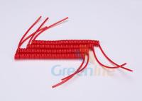 China Custom Polyurethane Retractable Coil Cord 15cm Jet Ski Kill Cord Lanyard for sale