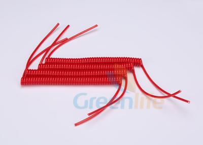 China Custom Polyurethane Retractable Coil Cord 15cm Jet Ski Kill Cord Lanyard for sale