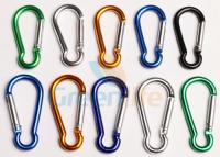 China Aluminum Locking Carabiner 4-8cm Eco-Friendly Lightweight Safety Lanyard Accessory for sale