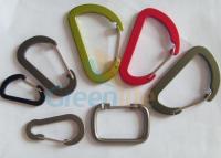 China Aluminum Alloy Flat Line Snap Hook Carabiner 4-8cm D Shape Gourd Shape for Keychain for sale