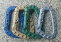 China Army Green Plastic Big Snap Hook Carabiners Customized Bone Shape 85 * 56mm for sale