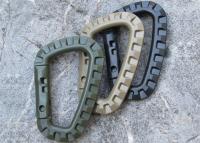 China Army Green Plastic Big Snap Hook Carabiners Customized Bone Shape 85 * 56mm for sale