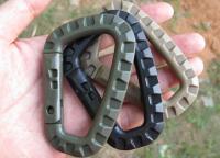 China Army Green Plastic Big Snap Hook Carabiners Customized Bone Shape 85 * 56mm for sale