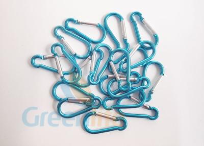 China Aluminum Gourd Shape 48mm Snap Link Carabiner Keychain Clip 5# 50mm Blue for sale