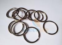 China Diameter 30MM Lanyard Accessories Light Weight Flat Nickle Plated Split Key Rings for sale