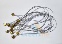 China Stainless Steel String Lanyard Accessories Loop Tether With Brass Cylinder End for sale