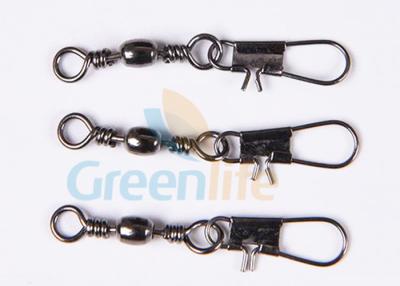 China Nickel Plated Coiled Lanyard Fishing Swivel Hook with 4cm Snap Pin Combo for sale
