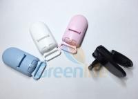 China Colored POM Plastic Alligator Clips 4cm x 1.8cm Tight Teeth Pacifier Clips for sale