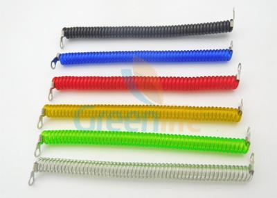 China Extendable Colored Steel Wire Coiled Security Tethers 2PCS 0.3mm Stainless Steel for sale