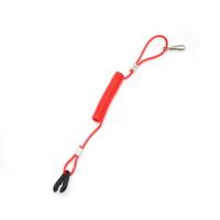 China Universal Red Plastic Spiral Lanyard Boat Kill Switch Emergency Cord for sale