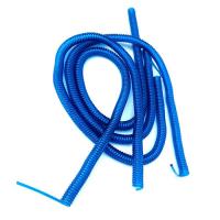 China Custom Length Transparent Plastic Safety Tool Lanyard Spring Coil 80kg Capacity for sale