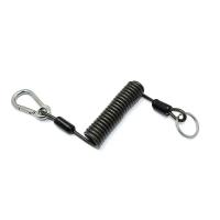 China Black Wire Coil Lanyard Rope 2.0-7.0mm Fall Protection for Tools for sale