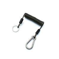 China Black Wire Coil Lanyard Rope 2.0-7.0mm Fall Protection for Tools for sale