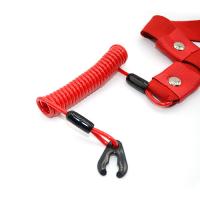 China Replacement Retractable Spring Kill Switch Lanyard With Twist Strap For Safety for sale