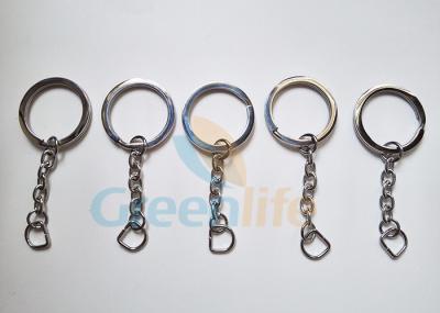 China Stainless Steel 304 Flat Split Key Ring 30mm OD for Lanyard Accessories for sale