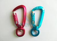 China Aviation Aluminum Snap Hook Carabiner Locks 71.6mm to 90.8mm Lightweight Durable for sale
