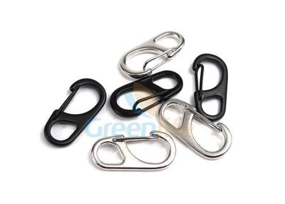 China Eco Friendly Zinc Alloy Oval Snap Hook Lanyard Accessory Black Silver Custom Size for sale