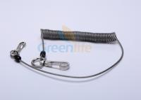 China Fall Protection Coil Tool Lanyard 3 Meter Steel Wire Core PU Lanyard 14mm Coil for sale