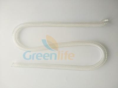 China Spring Spiral Custom Coiled Cable Length 50CM Transparent Clear Plastic TPU Materials for sale