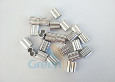 China Aluminum 8 Shape Crimp 9mm Lanyard Accessories Custom Fasteners OEM for sale