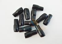 China Plastic Soft Black Sleeves Lanyard Accessories For 3MM Cord Loop , Smooth Surface for sale
