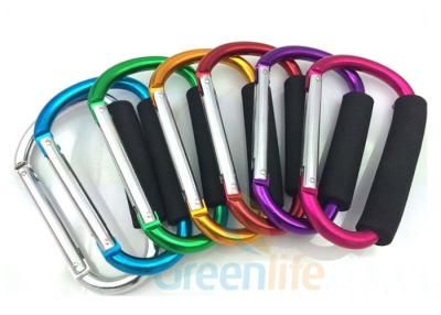 China Aluminum Snap Hook Carabiner 12x140mm with EVA Foam Holder D Shape for sale