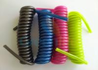China Retractable Security Coil Strap 4 inch 1.2-8.0mm Diameter Custom Color PU Lanyard for sale