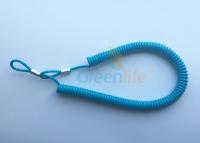China Double Cord Loop 24mm Retractable Tool Tether PU Material 2.5mm Cord 2.5m Extension for sale