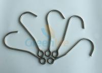 China Nickel Plated Zinc Alloy J Hook Cable Hangers 50mm Long Handle for Tool Lanyards for sale