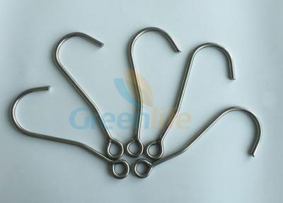 China Nickel Plated Zinc Alloy J Hook Cable Hangers 50mm Long Handle for Tool Lanyards for sale