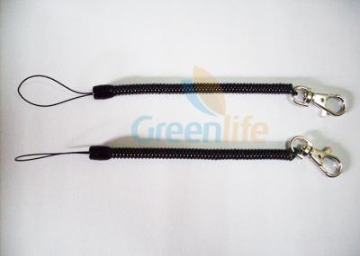 China Key Keeper Fall Dropping Coiled Lanyard Cord With Phone Strap And Trigger Snap Hook for sale