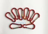 China Aluminum Snap Hook Carabiner 80mm Long Silver Keychain Clip for Bags Keys for sale